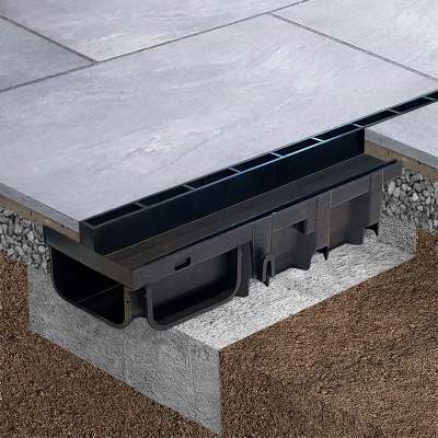 Pegasus Centre Slot Drain 20mm Upstand x 1m | Drainage Channel