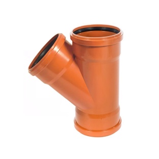 110mm 45° Triple Socket Junction | Drainage Channel