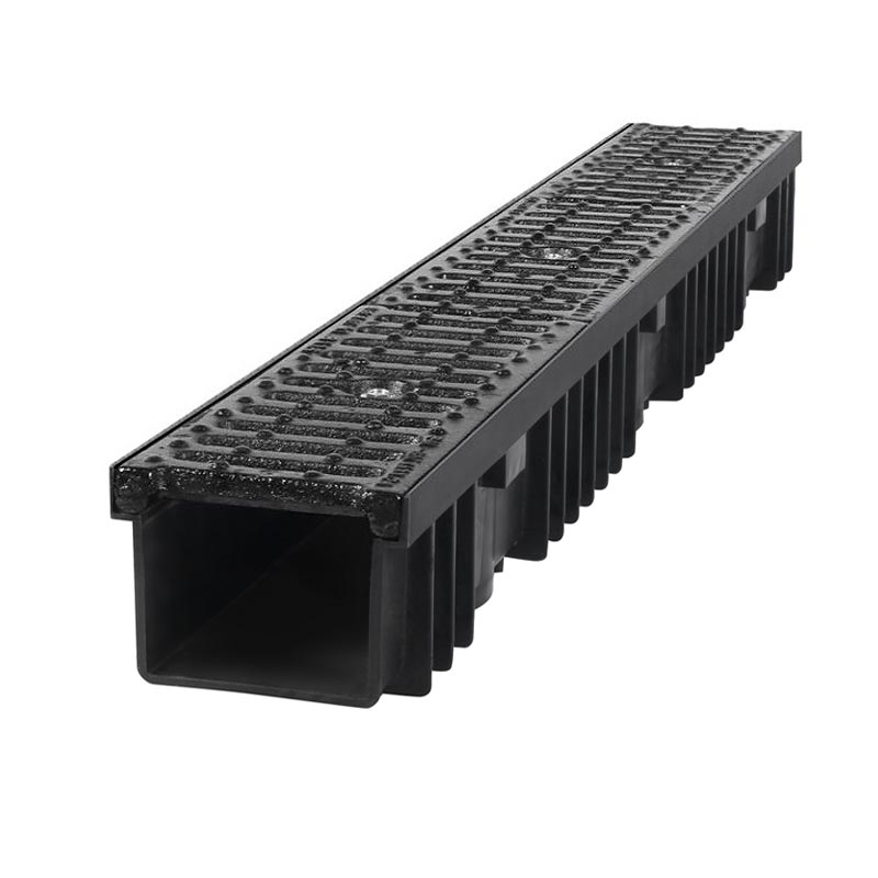 Bielbet C250 Drainage Channel x 1m Cast Iron Grate | Drainage Channel