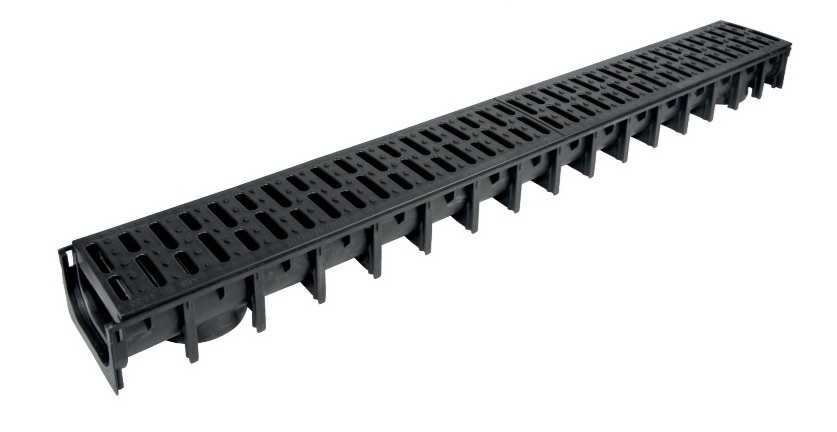 SABdrain Shallow Channel x 1m A15 Plastic Grate | Drainage channel