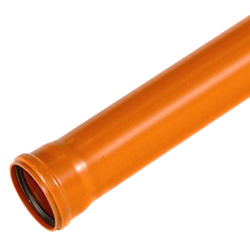 110mm 3m Single Socket Pipe | Drainage Channel